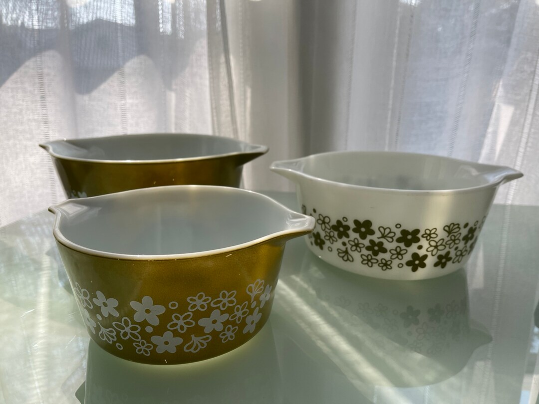 Vintage Pyrex "spring Blossom" Baking/casserole Dishes - Etsy