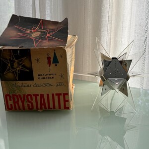 Vintage Mid-century Modern Lucite/aluminum Atomic Star "crystalite ...