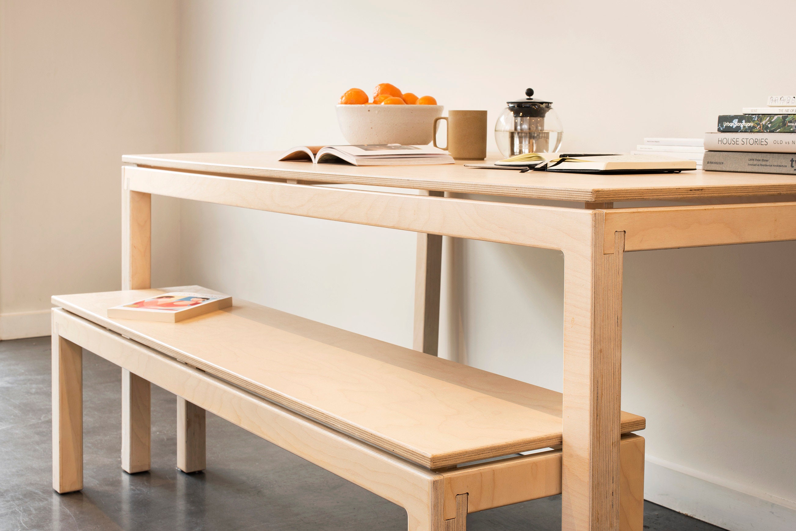 Plywood Bench Seat I Birch Ply I Slots Together Easily I Floating Top ...