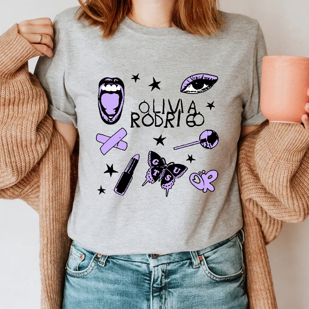 Olivia Rodrigo GUTS Art Print Women Jumper Hoodie, Trendy Olivia ...
