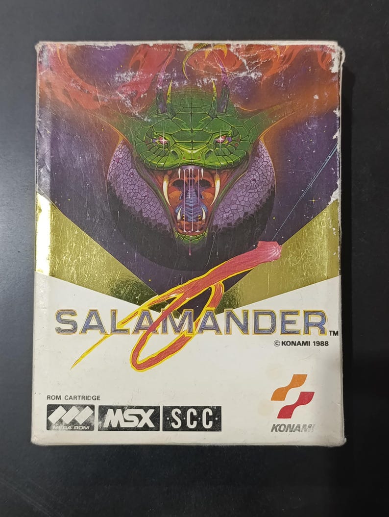 Rare 1988 MSX - Salamander With Box, Manual - Konami Life Force ...