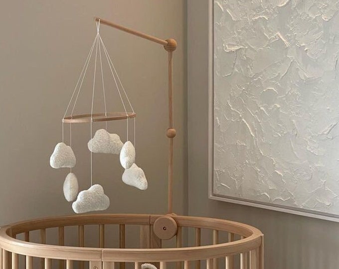 Boucle Mobile Handmade Baby Mobile Clouds Mobile Baby Nursery ...