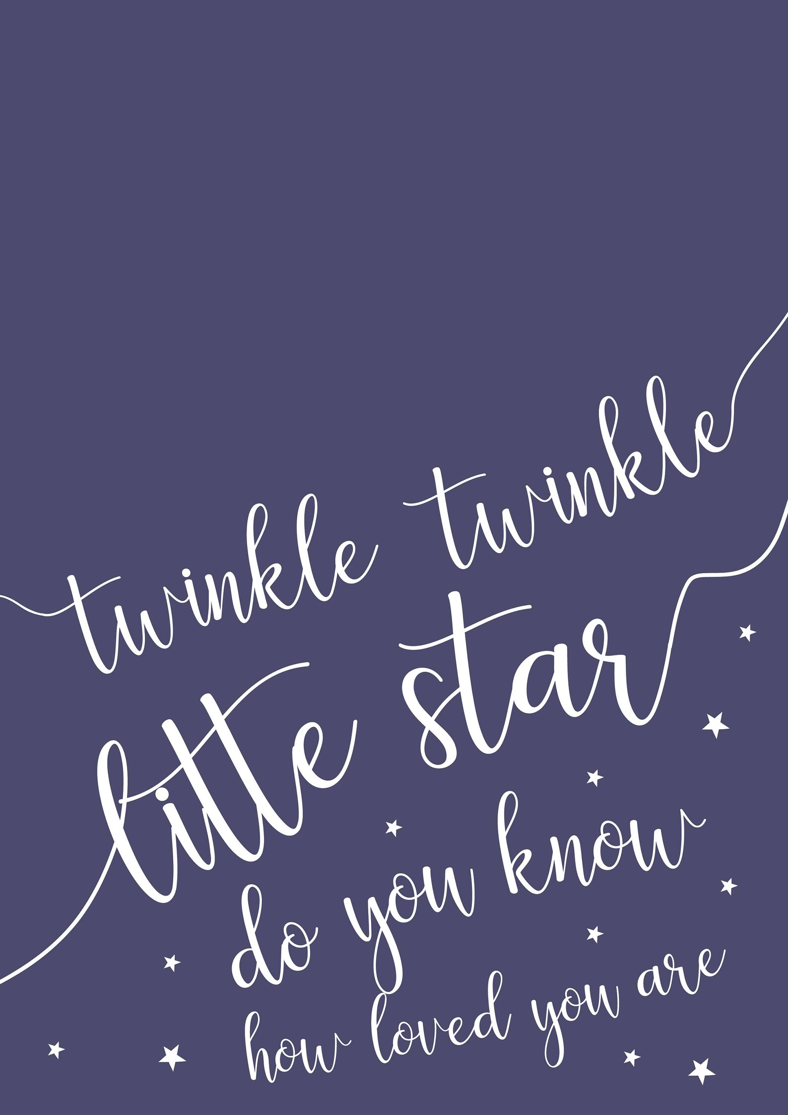 Nursery Print Quote Print Twinkle Twinkle Little Star Print - Etsy
