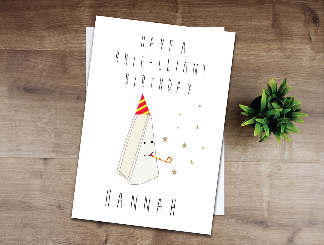 Pun Card Personalised Card Birthday Day Card Funny Birthday Day Card ...