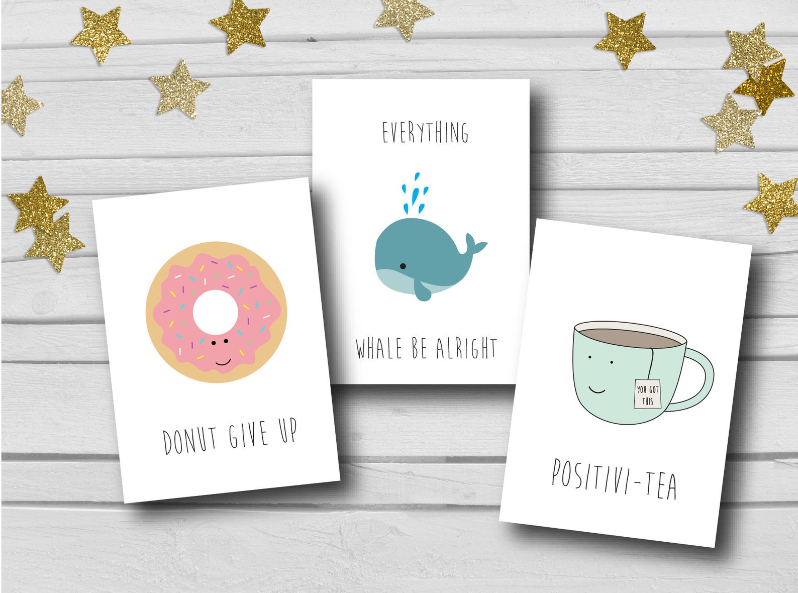 Positive Cards Pack Motivational Cards Set of 6 Positivity - Etsy