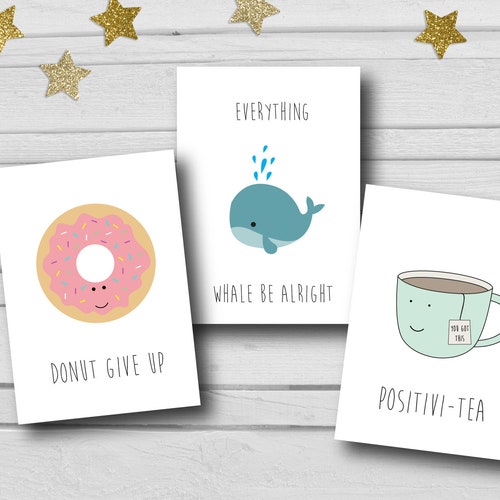 Positive Cards Pack Motivational Cards Set of 6 Positivity - Etsy