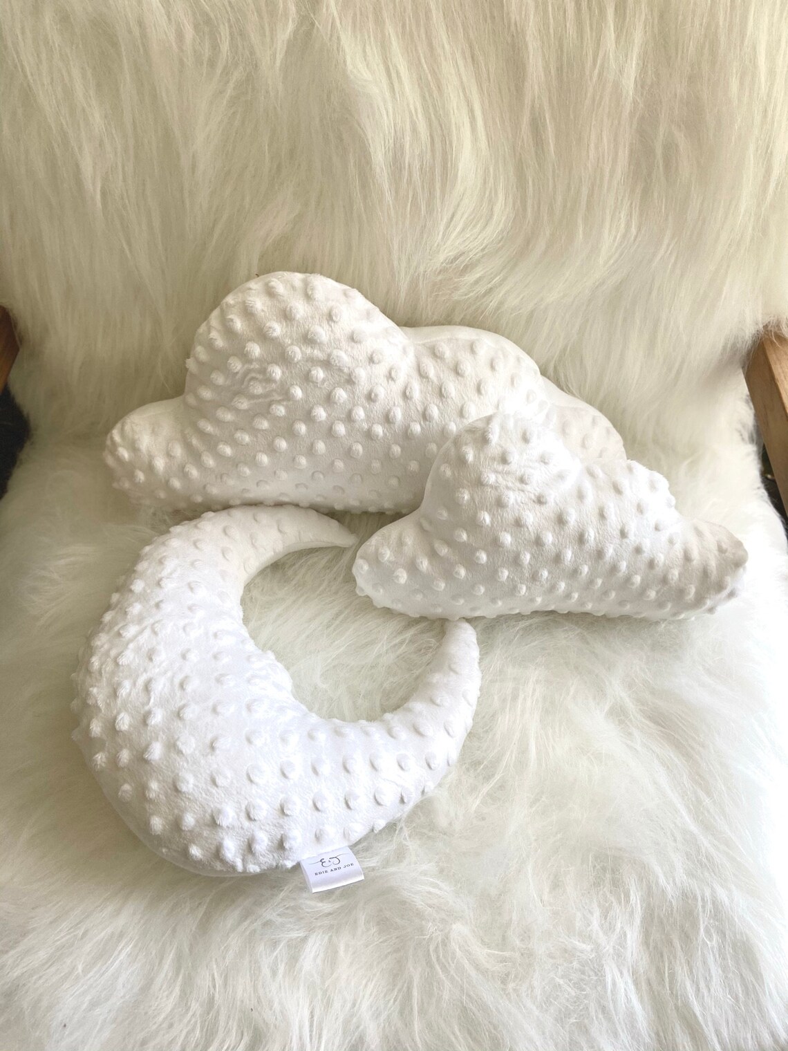 Cloud Cushion White Dimple Fleece Cloud Cushion Neutral | Etsy
