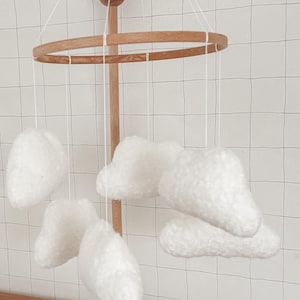 Boucle Mobile Handmade Baby Mobile Clouds Mobile Baby Nursery ...