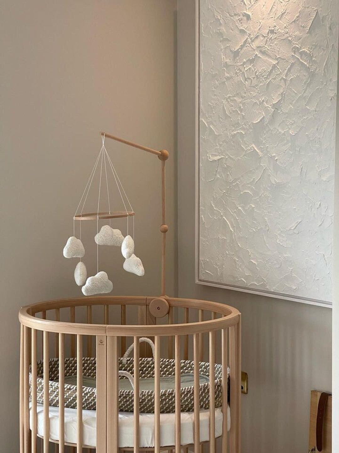 Boucle Mobile Handmade Baby Mobile Clouds Mobile Baby Nursery ...