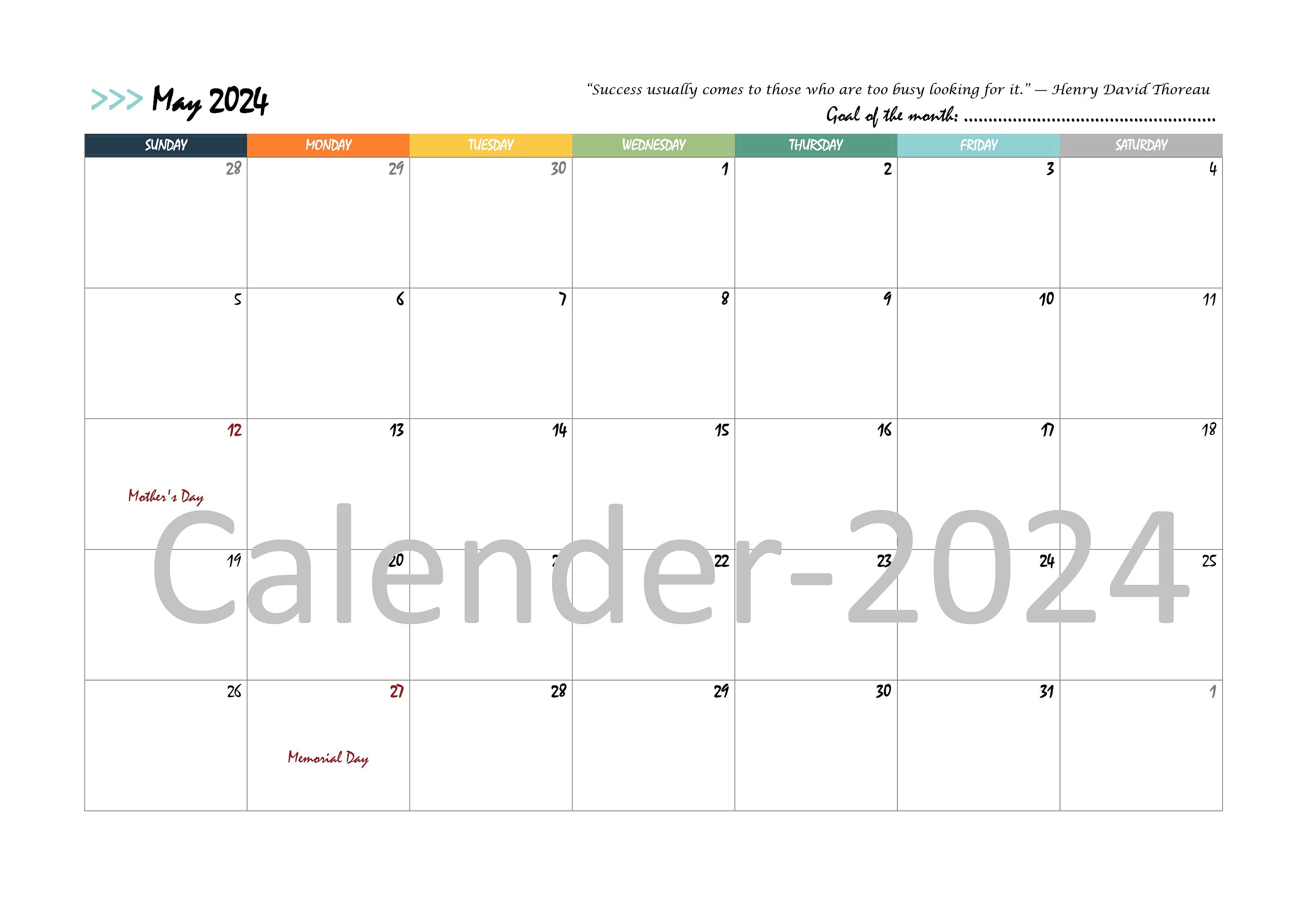 Editable 2024 Digital Calendar, 2024 Calendar Template, Customize With ...