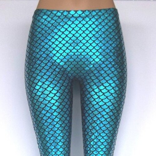 Mermaid Leggings 15 Colors Fish Scale Shiny Metallic Tights. - Etsy