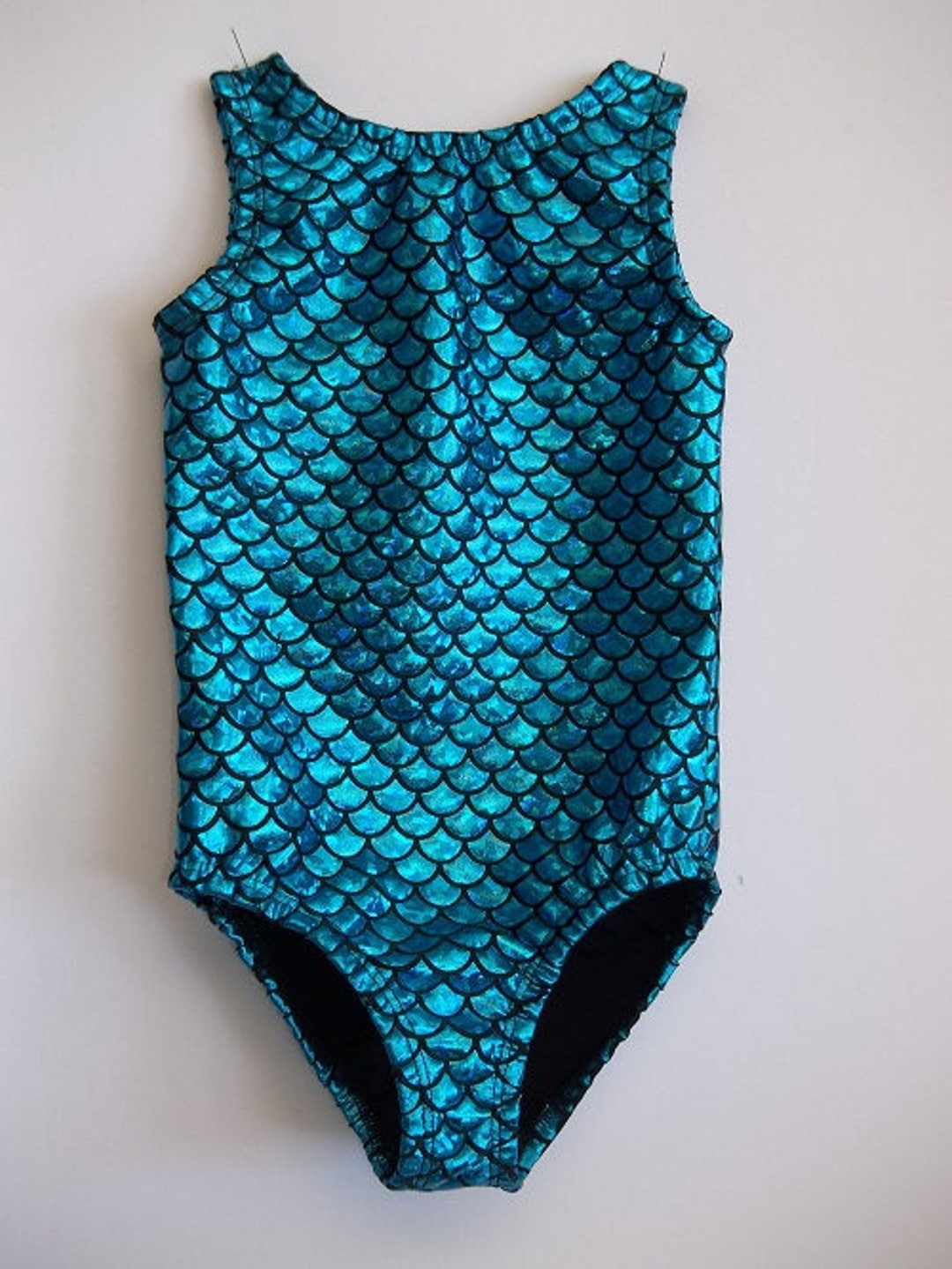 Mermaid Scale Hologram Leotard: Girls Dance Costume, Rave Cosplay - Etsy