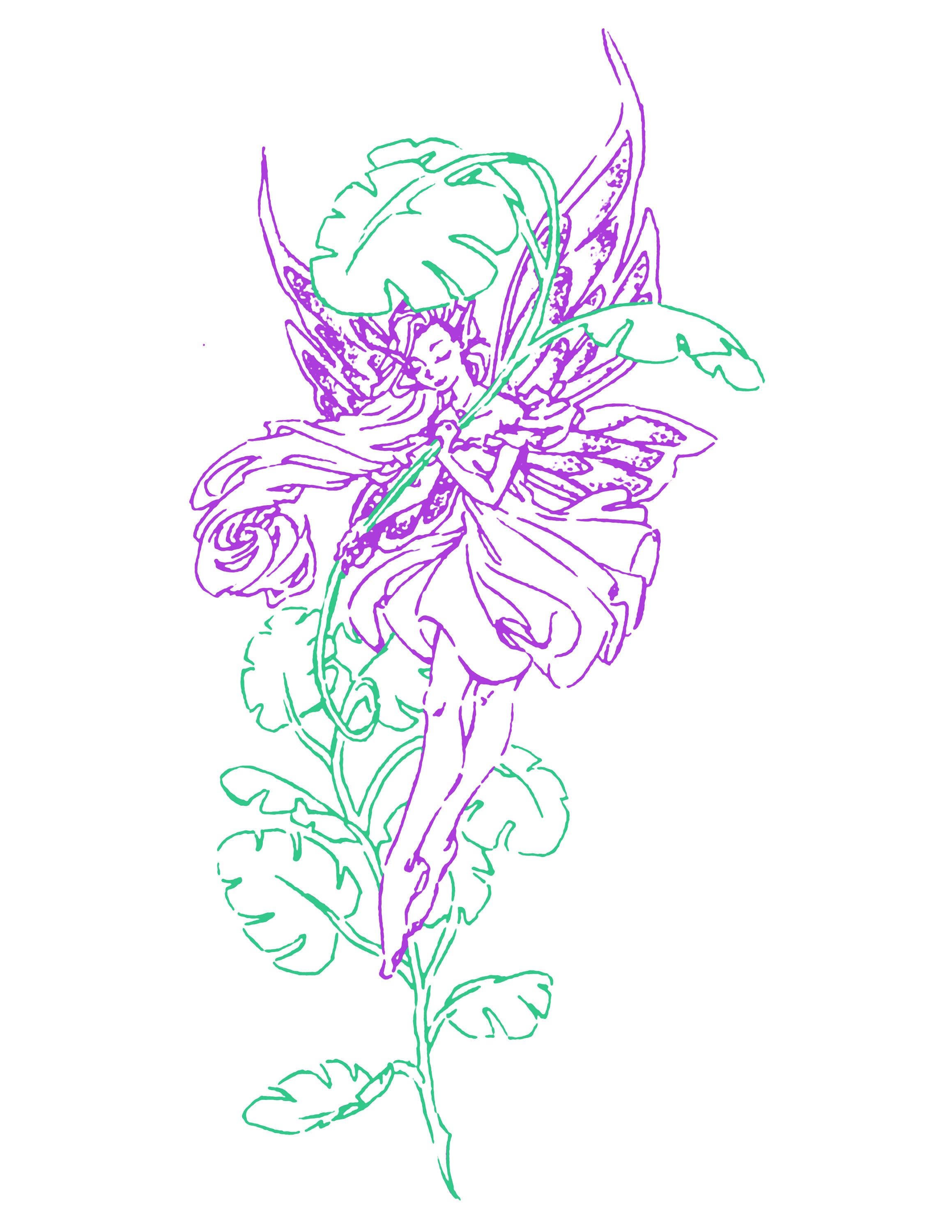 Tooth Fairy Digital Art Illustration | Printable Instant Download - Etsy