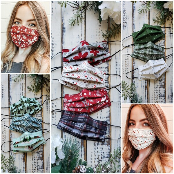 Christmas Face Masks - Etsy