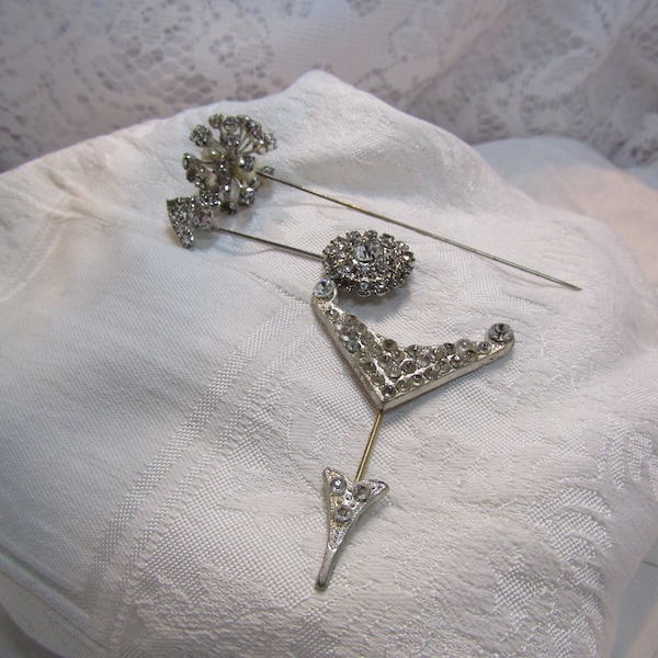 Rhinestone Stick Pin - Etsy