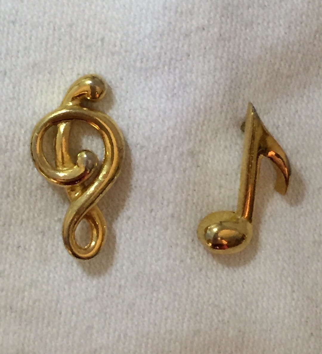 Crown Trifari Music Note Tie Tacks - Etsy