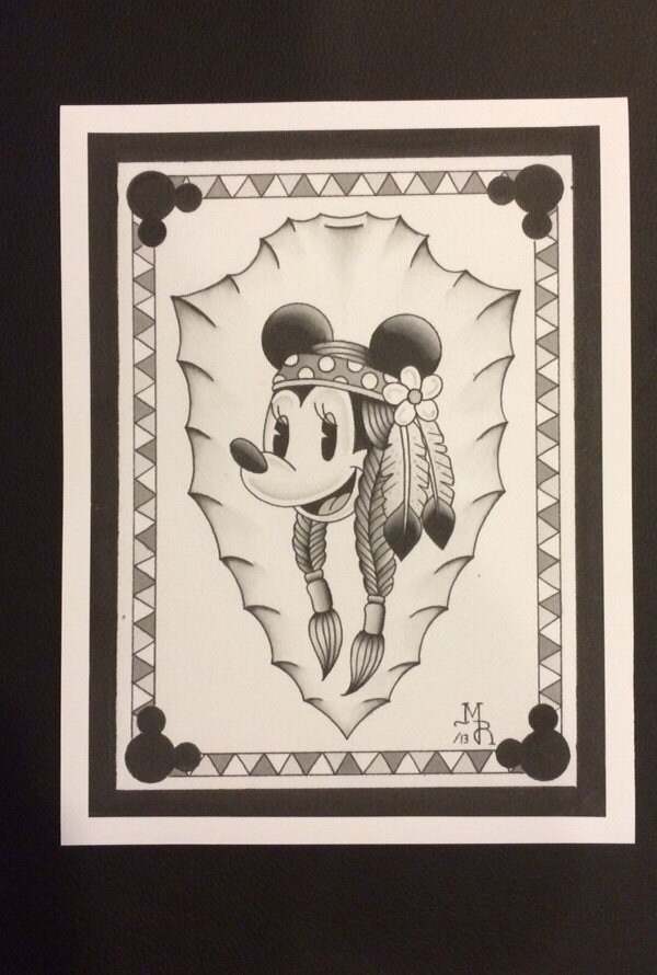 Cholo Mickey Mouse Drawing