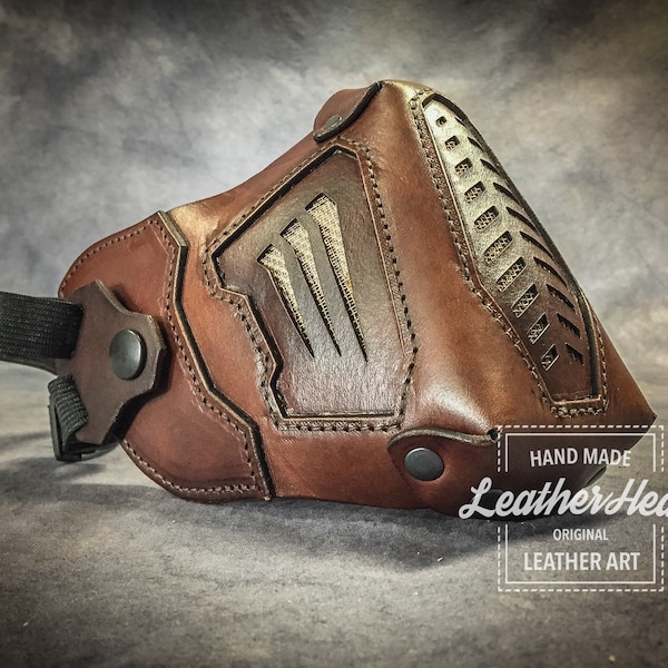 Leather Face Mask - Etsy
