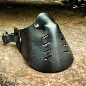 Handmade Leather Half Face Mask - Etsy