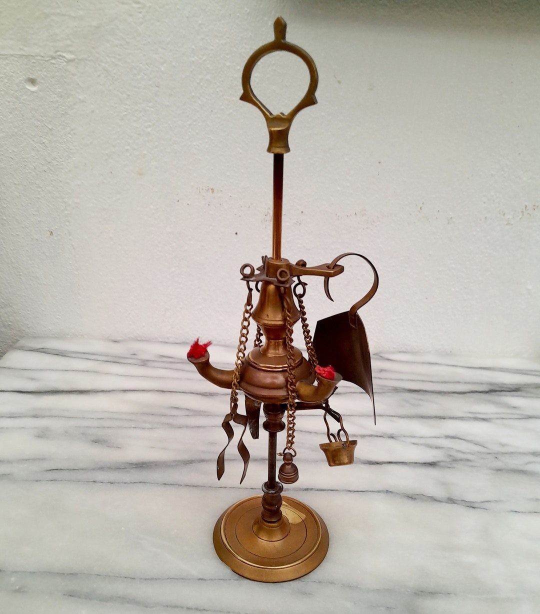 Miniature Spanish Style Whale Oil Lamp With Three Burners - Etsy
