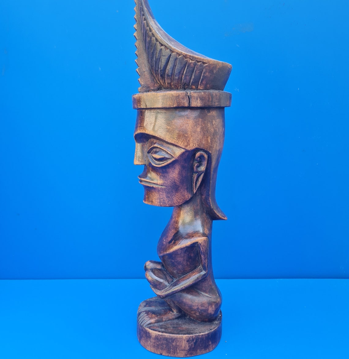 REDUCED Large Lake Toba Batak Carved Statue Ancester Figure Sumatra ...