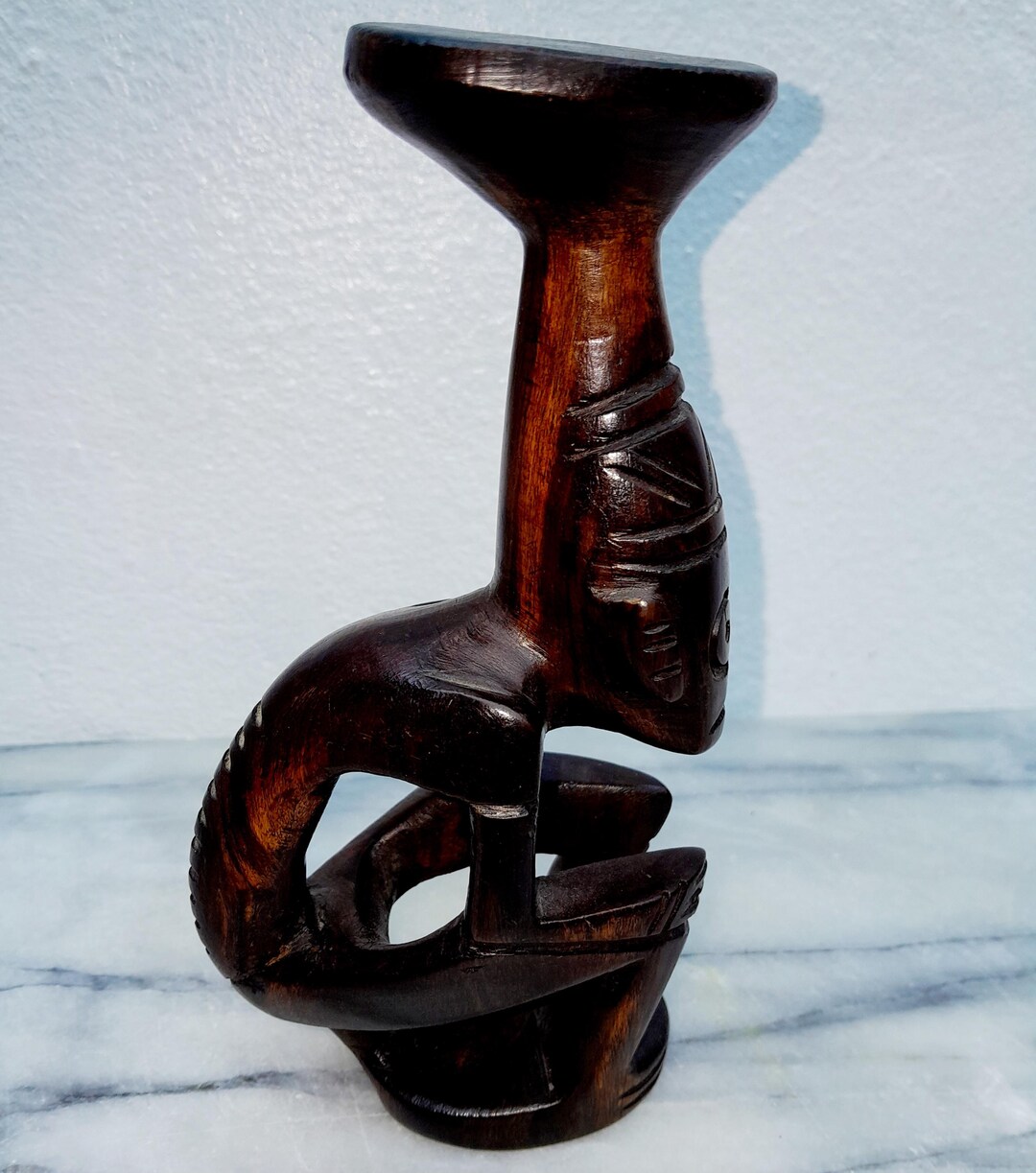 Tribal Art Taino People Dominican Republic Carved Figure Shaman Cahoba ...