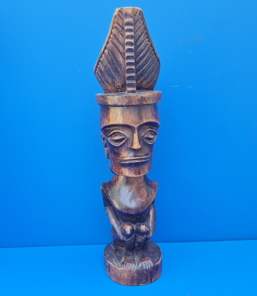 REDUCED Large Lake Toba Batak Carved Statue Ancester Figure Sumatra ...