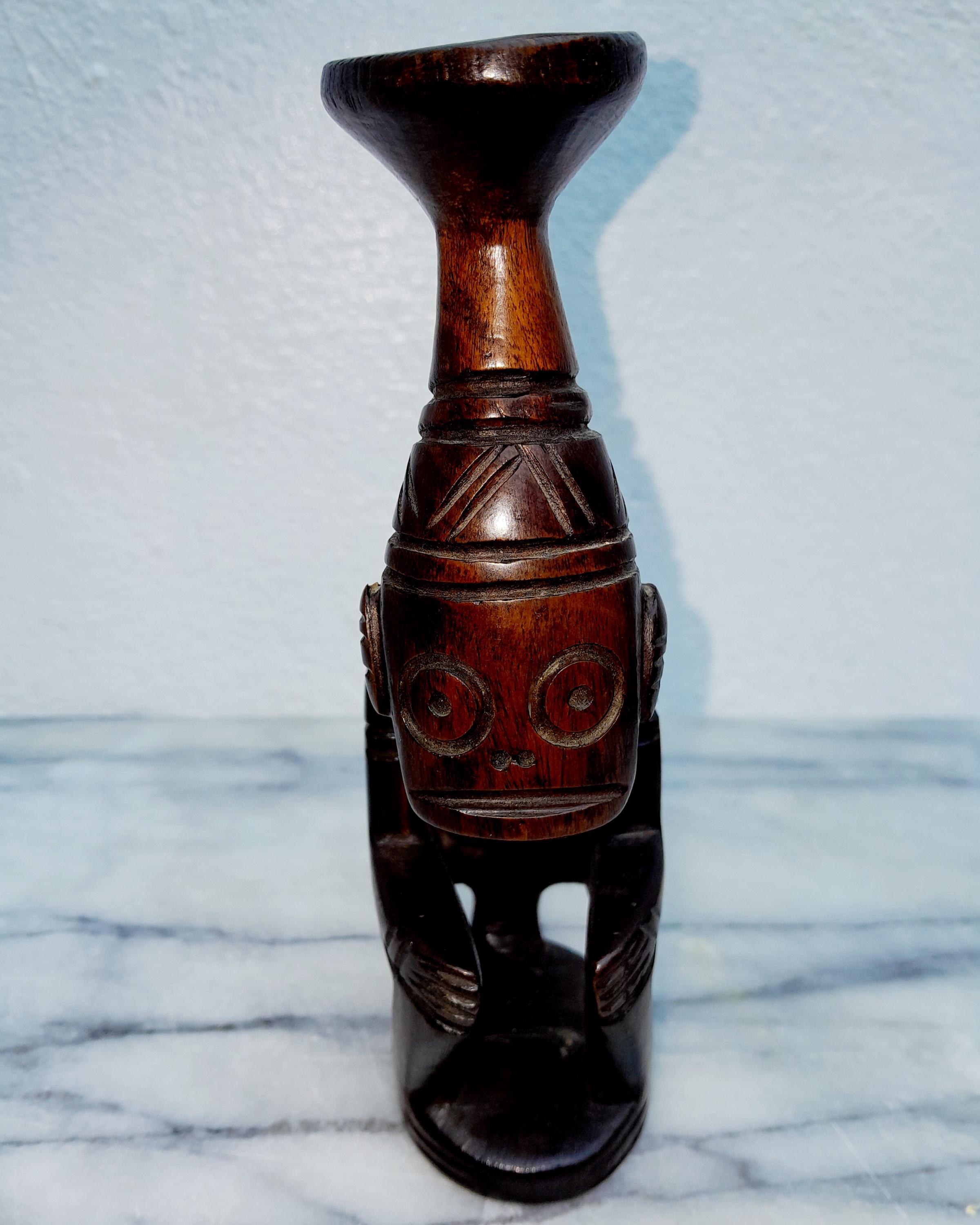 Tribal Art Taino People Dominican Republic Carved Figure Shaman Cahoba ...