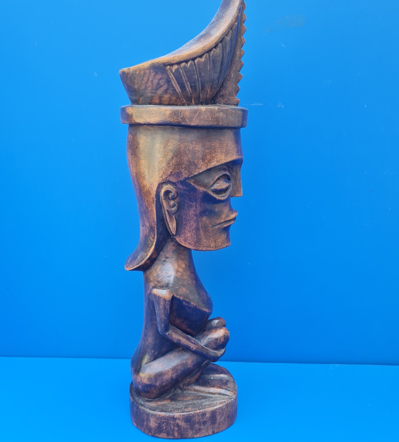 REDUCED Large Lake Toba Batak Carved Statue Ancester Figure Sumatra ...
