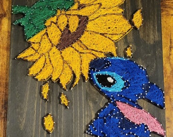 Stitch String Art Sign, Scrump, Lilo and Stitch, Made to Order - Etsy