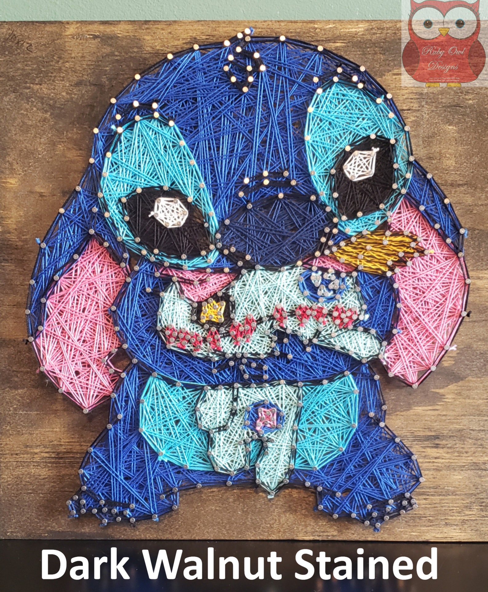 Stitch String Art Sign Scrump Lilo and Stitch Made to Order - Etsy