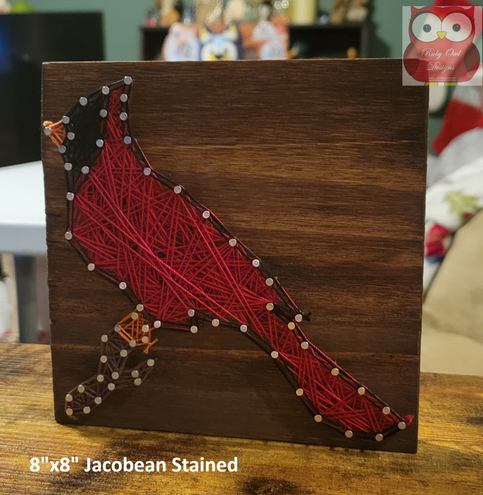 Cardinal String Art Sign, Made to Order - Etsy