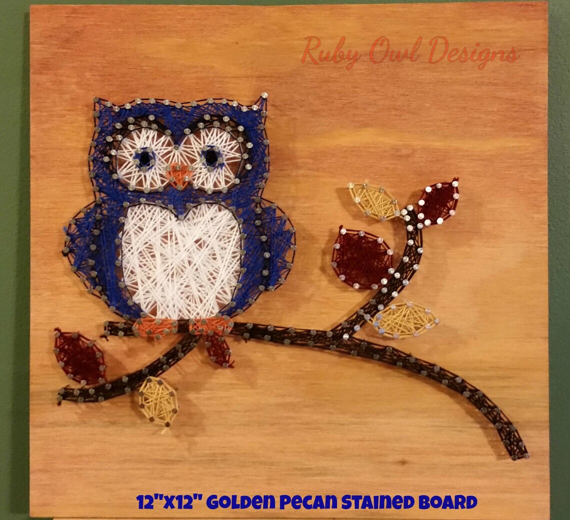 Little Owl String Art Sign Made to Order | Etsy