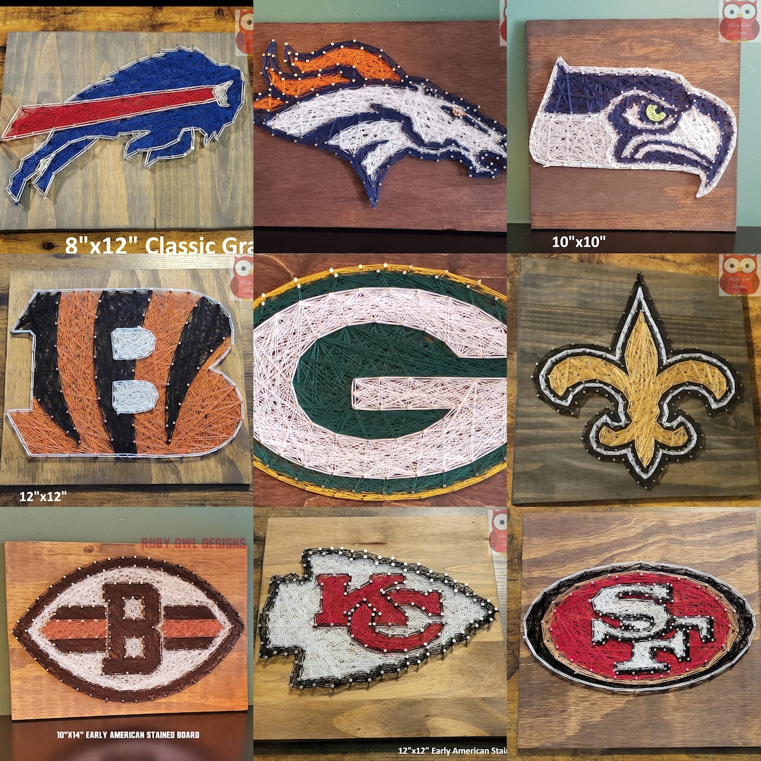 Football String Art Sign, Football, Made to Order - Etsy