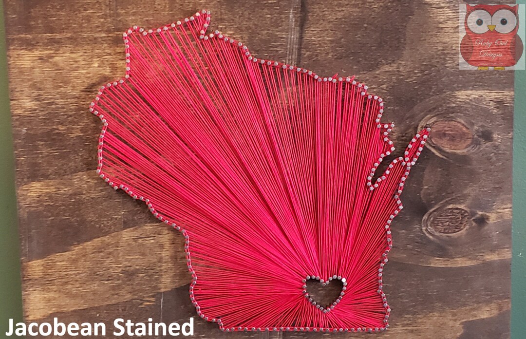 State of Wisconsin String Art Sign, Wisconsin, Made to Order - Etsy