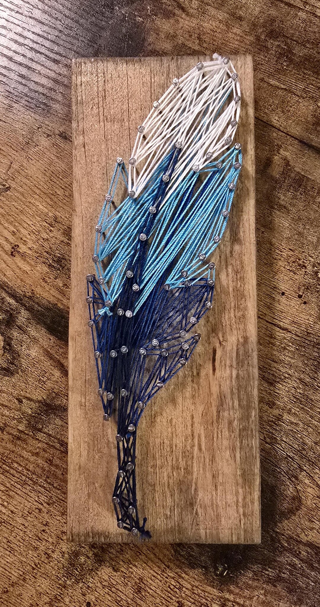 Ready to Ship, 3"x8" Feather String Art Sign, Boho, Feather - Etsy