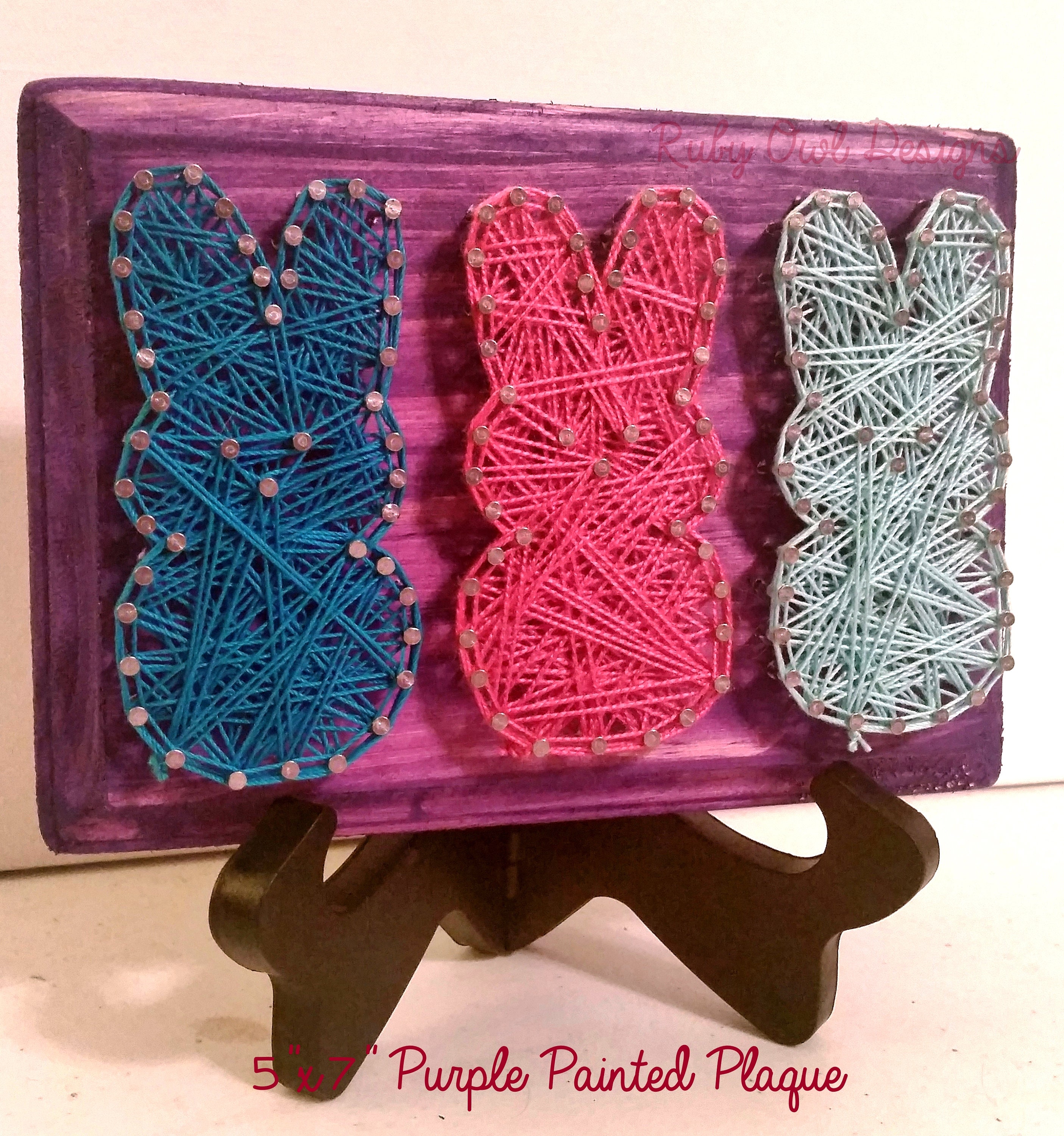 Peeps String Art Sign Easter Made to Order | Etsy