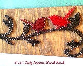 Cardinal String Art Sign Made to Order | Etsy