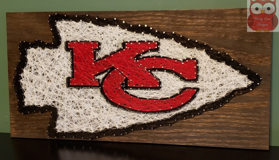 Kansas City Football String Art Sign Made to Order - Etsy