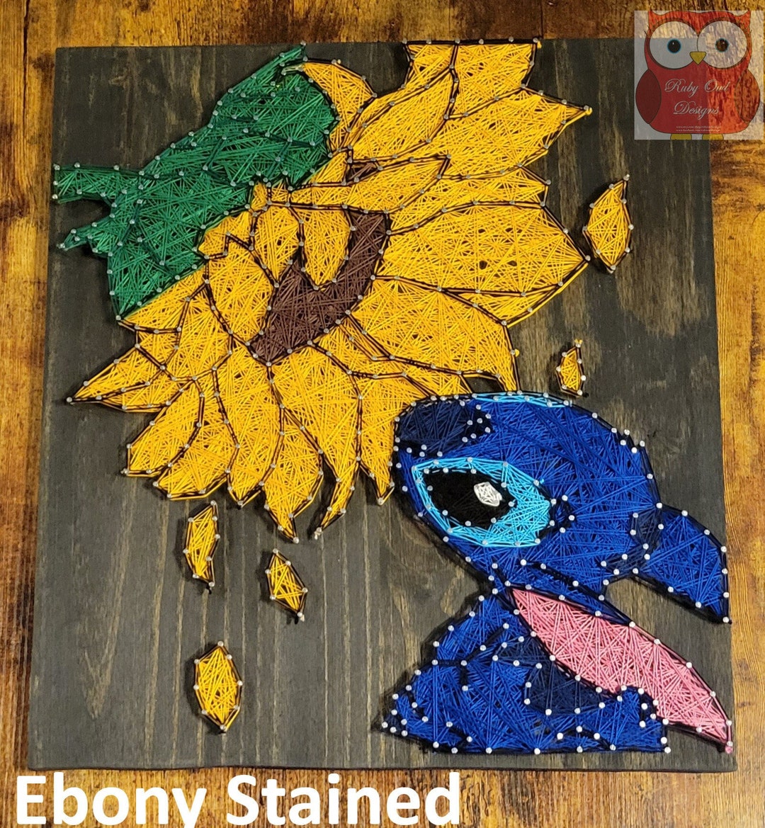 Stitch String Art Sign, Sunflower, Lilo and Stitch, Made to Order - Etsy