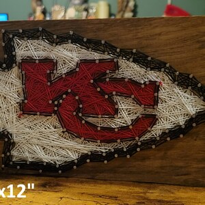 Kansas City Football String Art Sign, Made to Order - Etsy