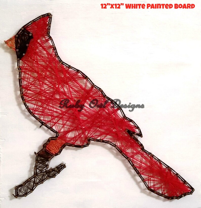 Cardinal String Art Sign Made to Order | Etsy