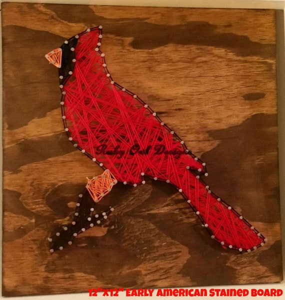 Cardinal String Art Sign Made to Order | Etsy