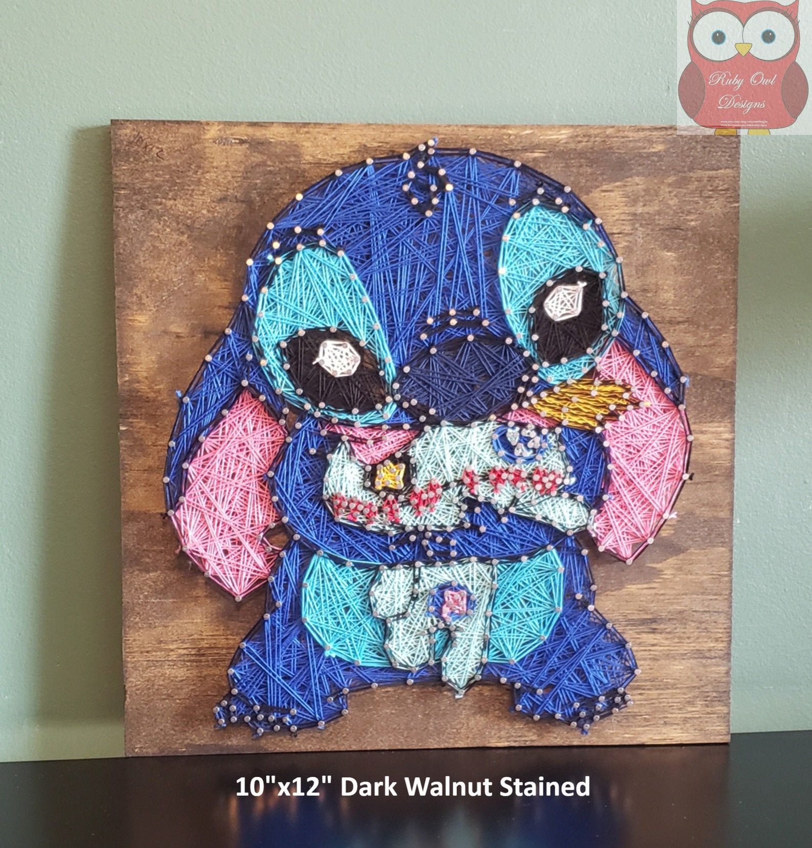 Stitch String Art Sign Scrump Lilo and Stitch Made to Order - Etsy