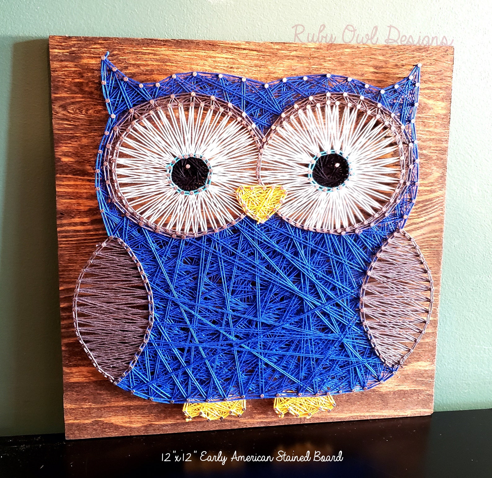 Owl String Art Sign Big Owl Nursery Decor Baby Shower Gift - Etsy