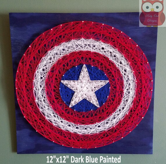 Captain America String Art Sign Marvel Captain America - Etsy