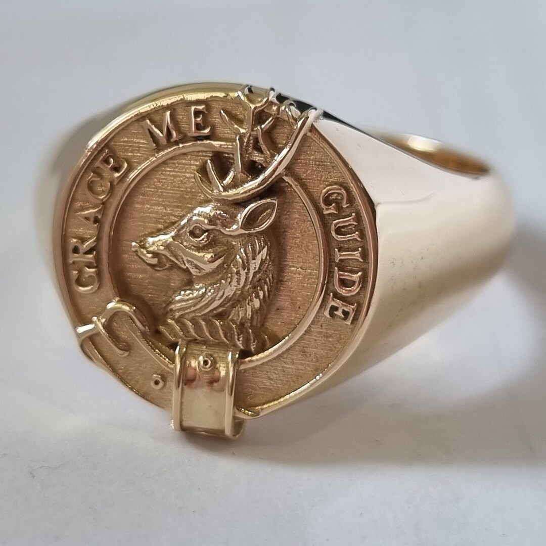 Forbes Clan Crest Signet Ring Silver or Gold - Etsy
