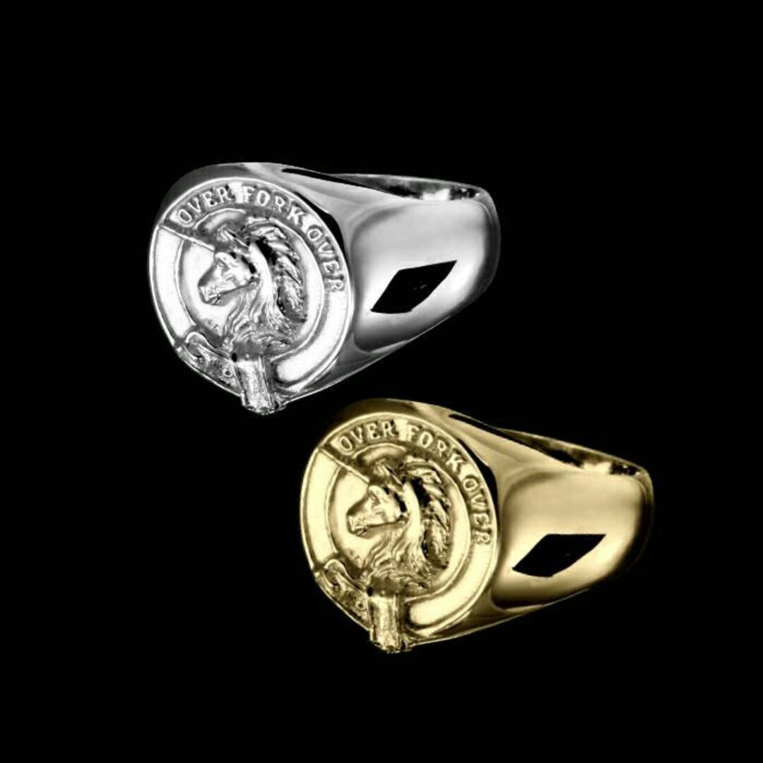 Cunningham Clan Crest Signet Ring Silver or Gold - Etsy Canada