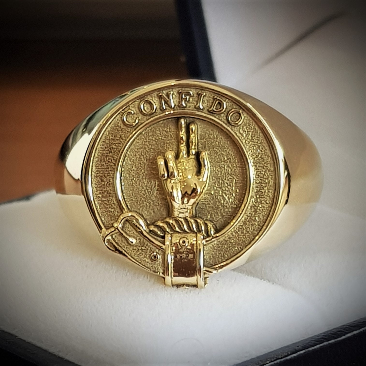 Boyd Clan Crest Signet Ring Silver or Gold - Etsy
