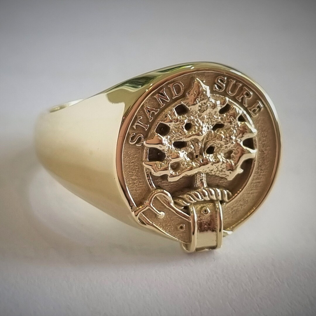 Anderson Clan Crest Signet Ring Silver or Gold - Etsy